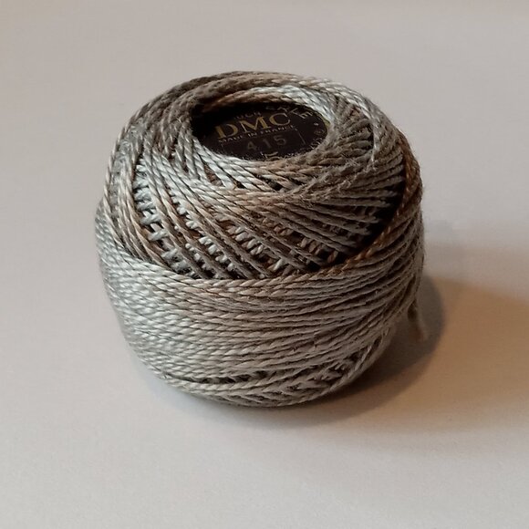 Perle Coton | Office | For 10 Dmc Thread Pearl Gray No 415 Size 5 ...